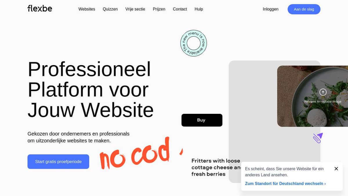 Flexbe — Professioneel Platform voor Jouw Website